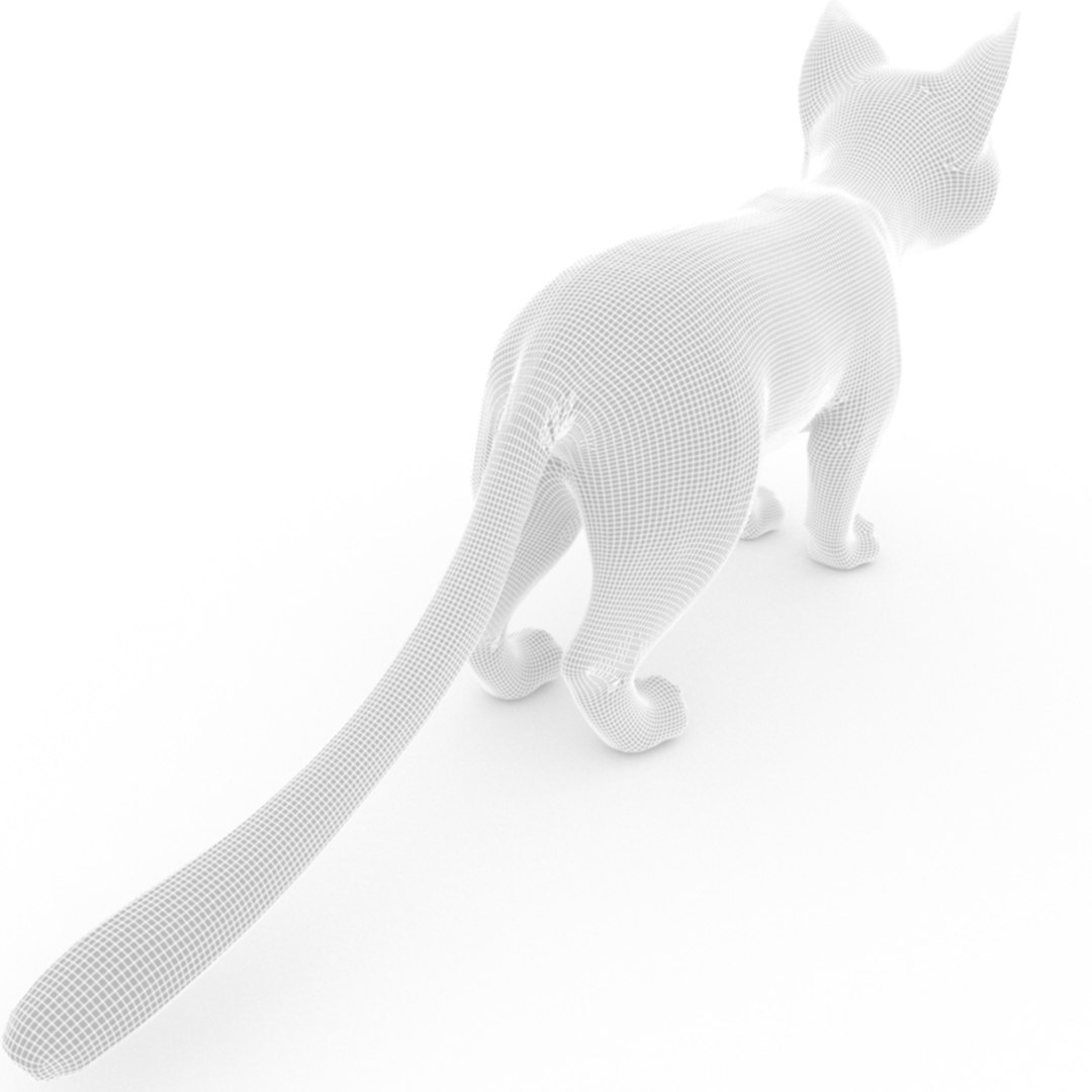 3D Realistic Grey Cat 3D Model Model - TurboSquid 2328581