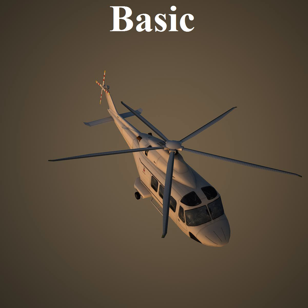 3d Agustawestland Aw-139 Low-poly Model