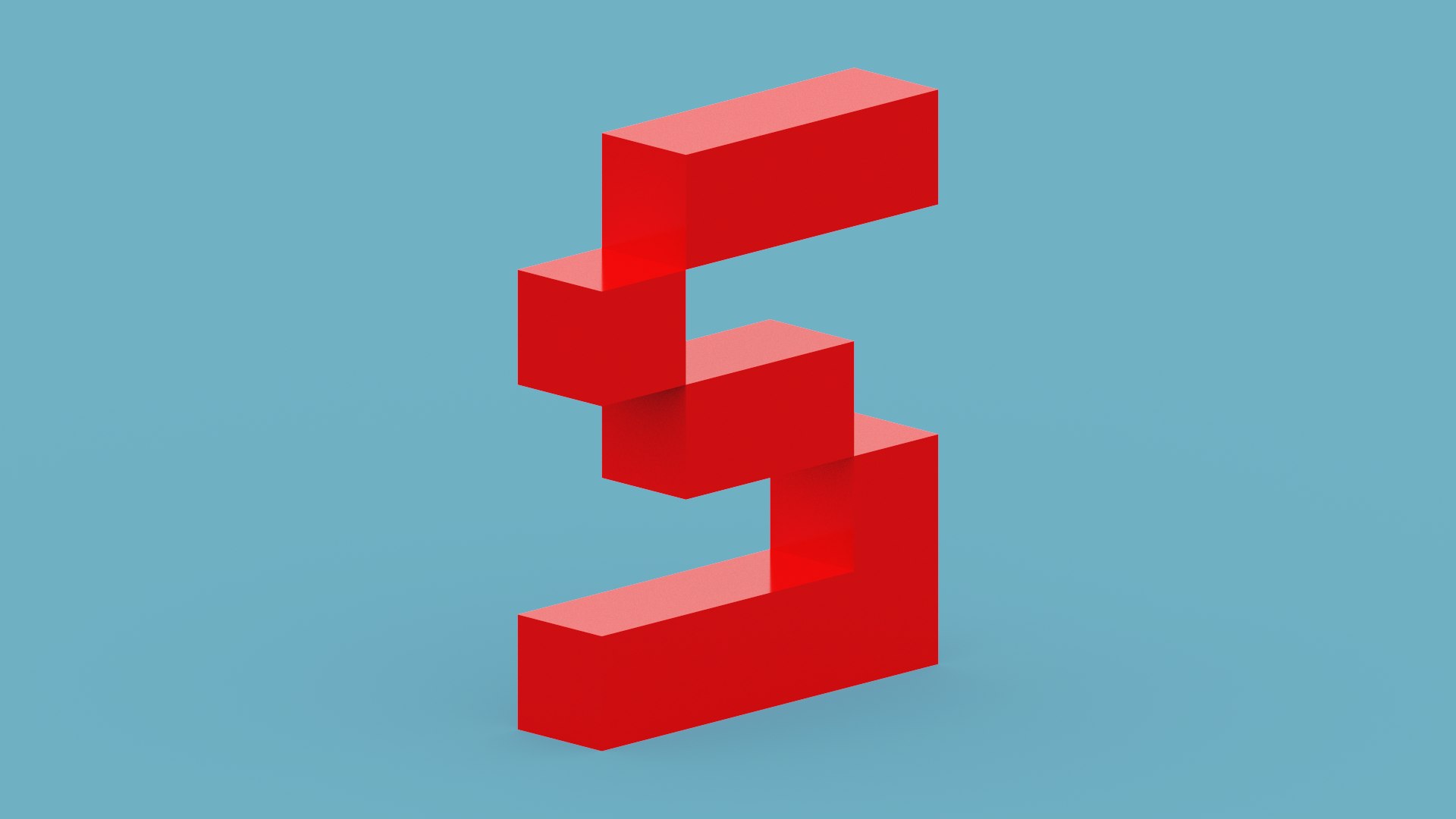 Voxel Number 2 3D Model - TurboSquid 1982831