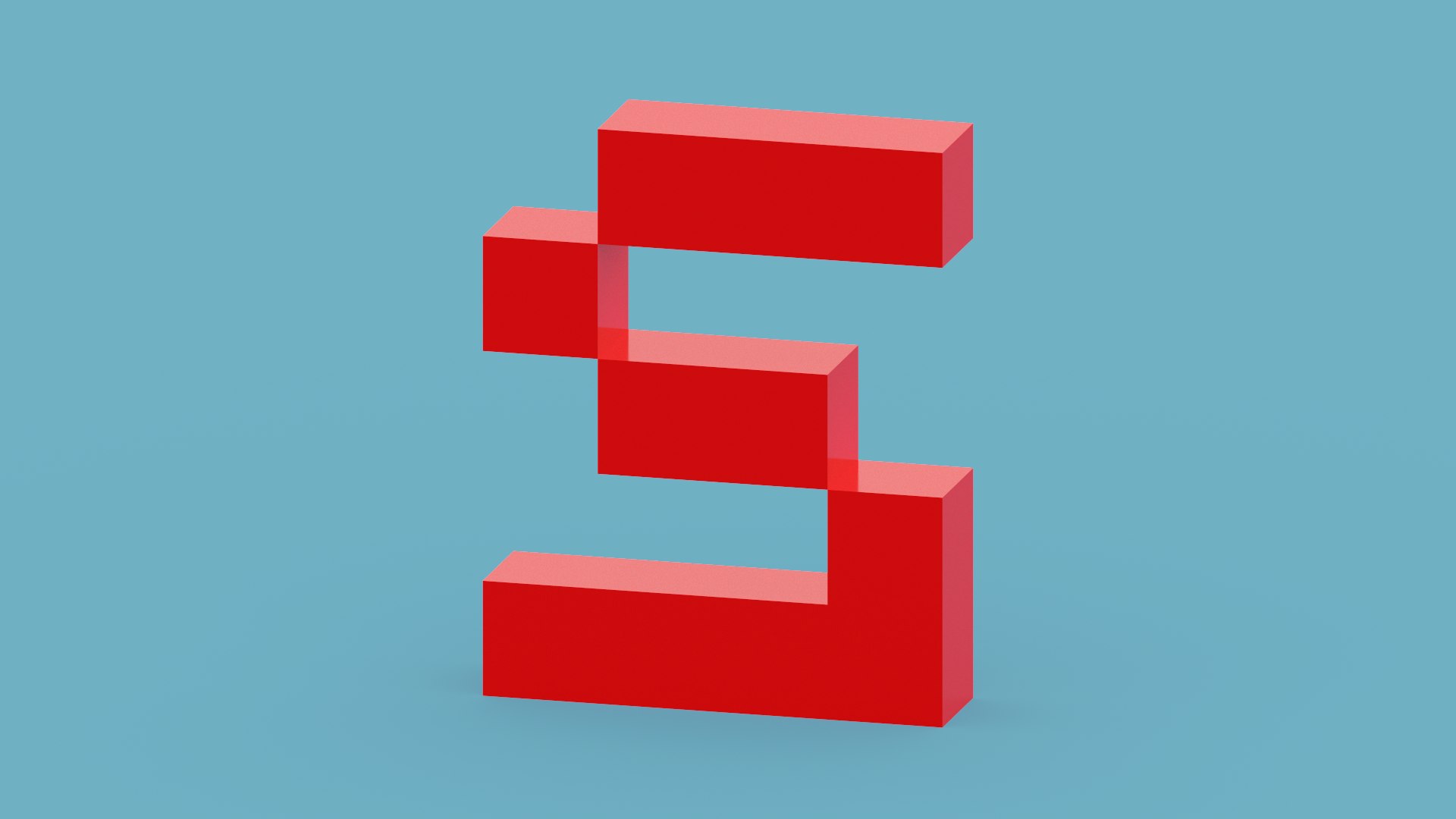 Voxel Number 2 3D Model - TurboSquid 1982831