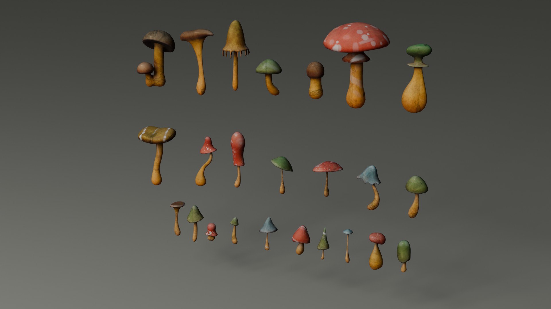 Mushroom Assets Model - TurboSquid 2467266