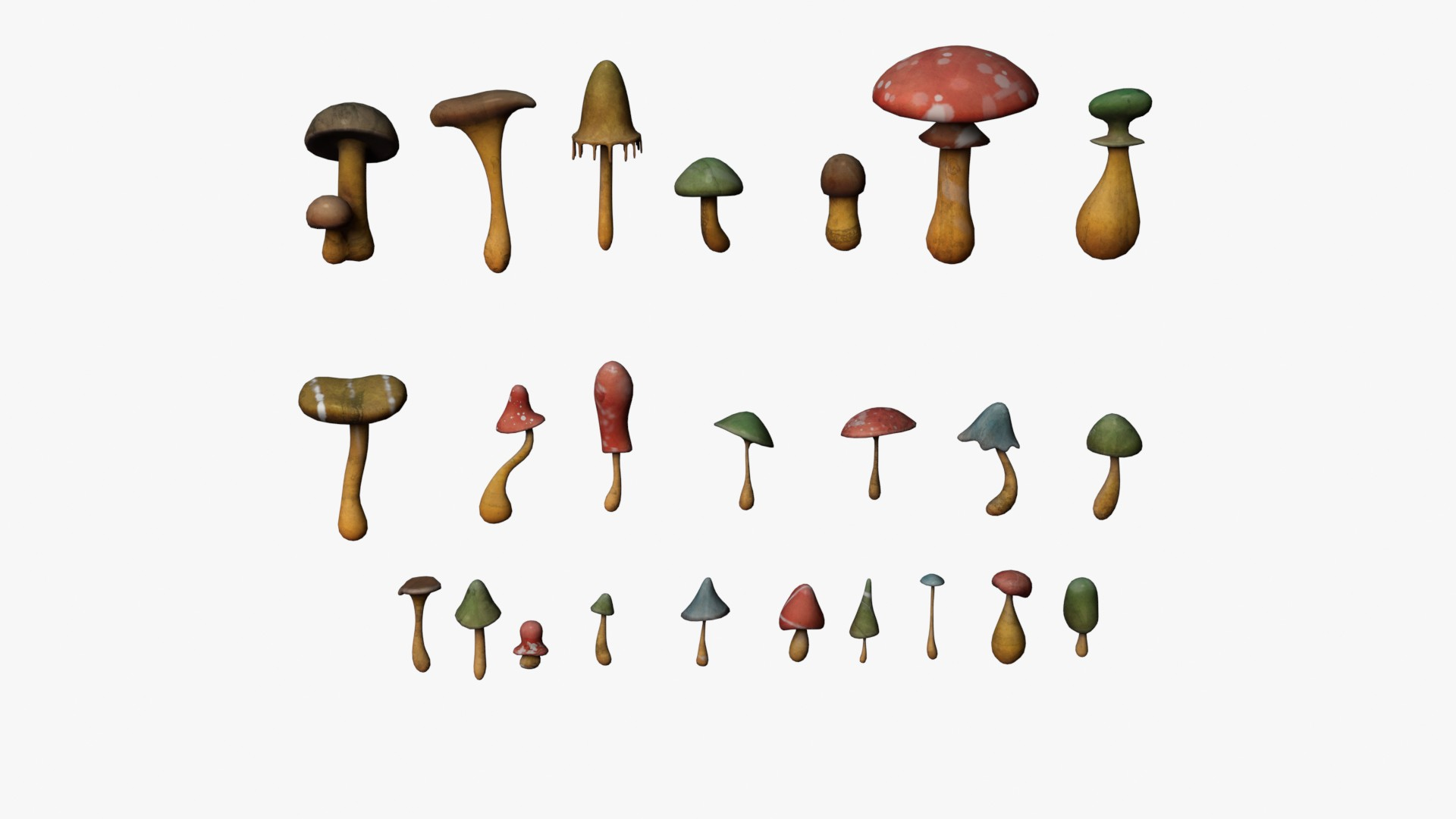 Mushroom Assets Model - TurboSquid 2467266