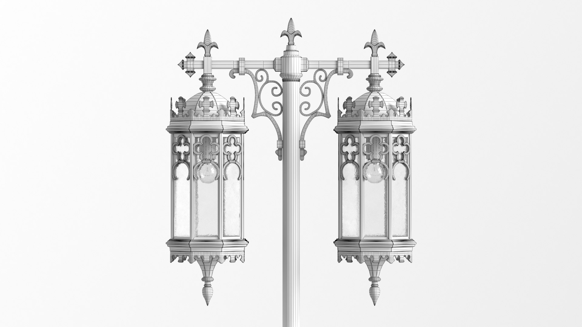 3D Lamp Post - TurboSquid 1522272