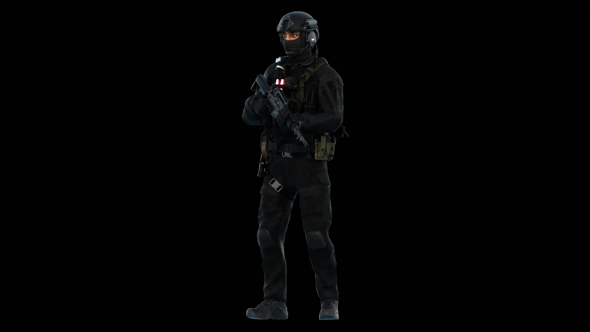3D SWAT officer - TurboSquid 2096660