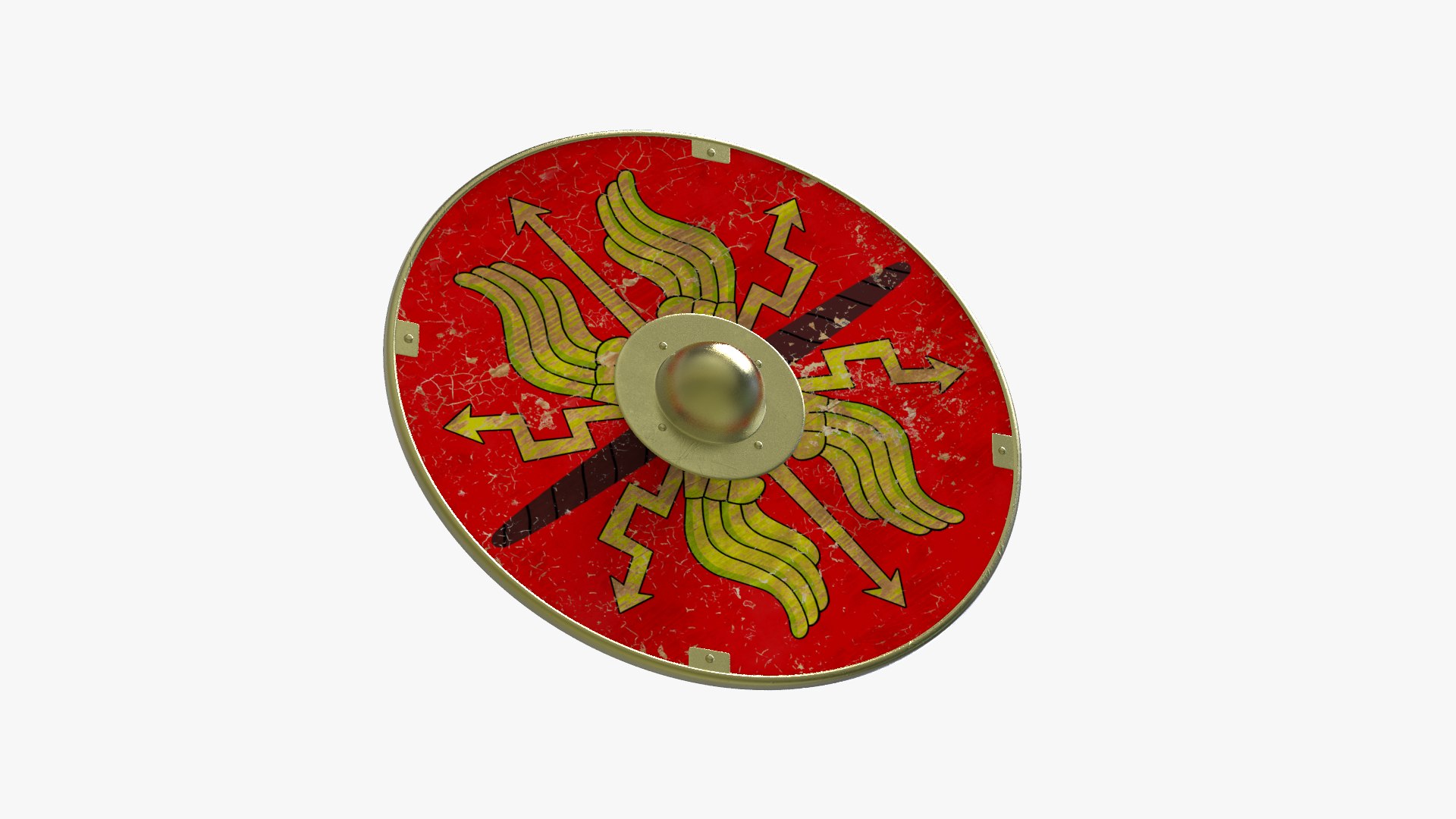 3D Roman Legionnaire Scutum Shield Model - TurboSquid 2120667