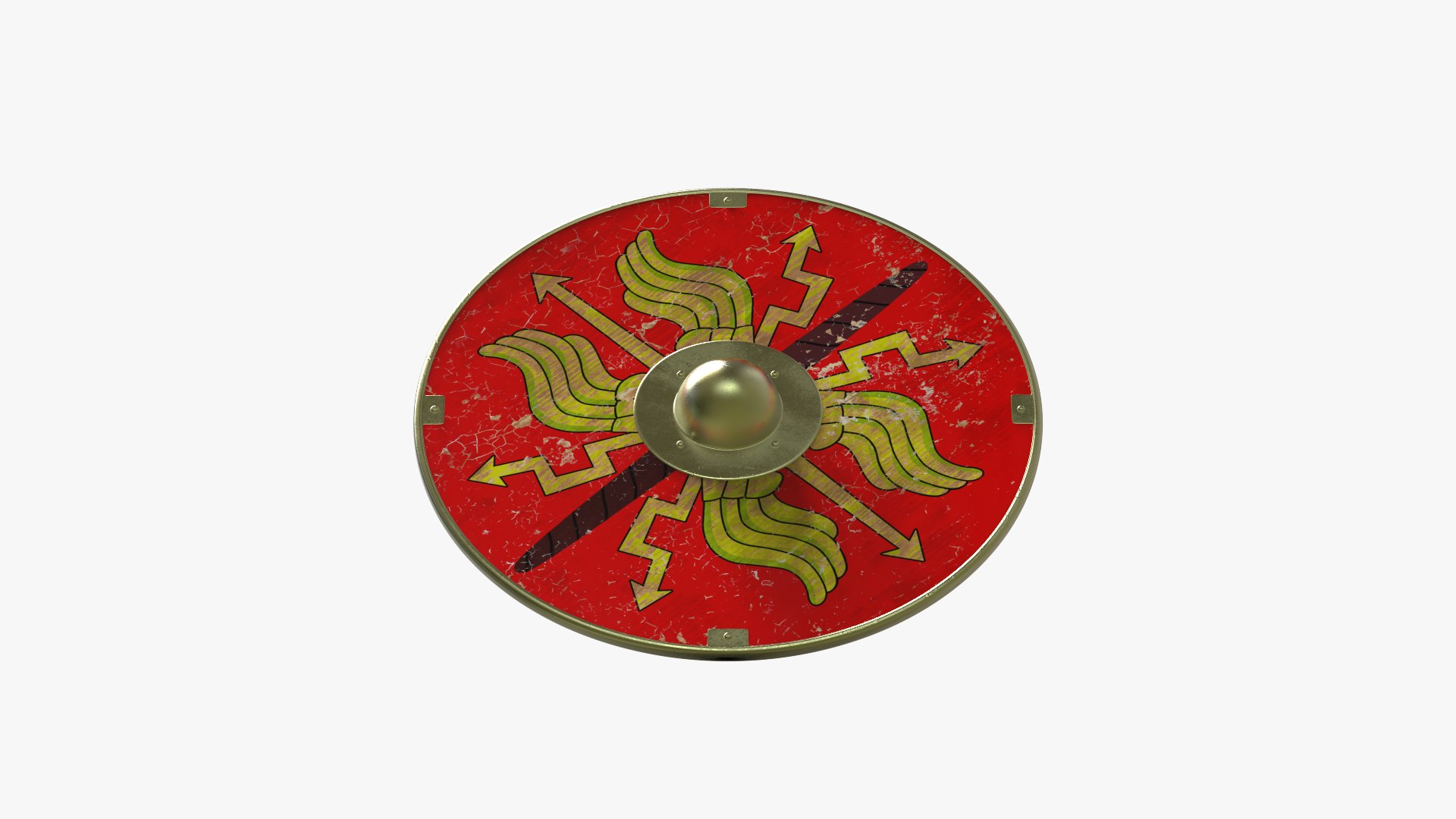 3D Roman Legionnaire Scutum Shield Model - TurboSquid 2120667