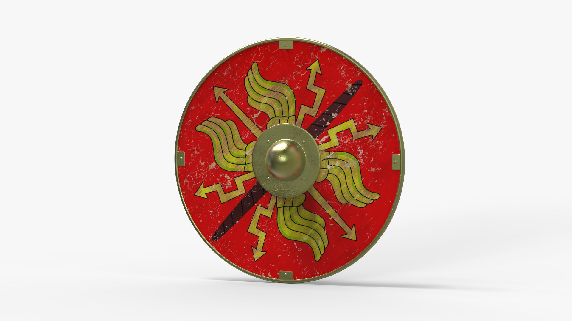 3D Roman Legionnaire Scutum Shield Model - TurboSquid 2120667