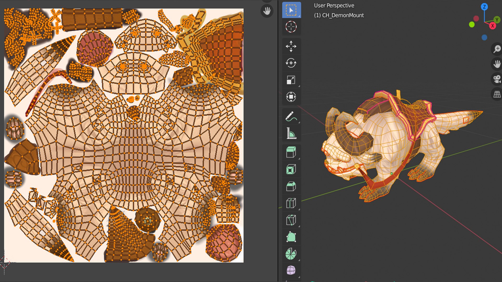 Demon Mount Running Animation 3D Model - TurboSquid 1654826