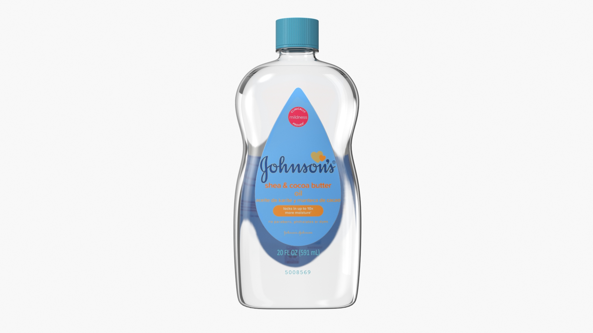 3D Model Johnsons Baby Oil Blue - TurboSquid 2315029