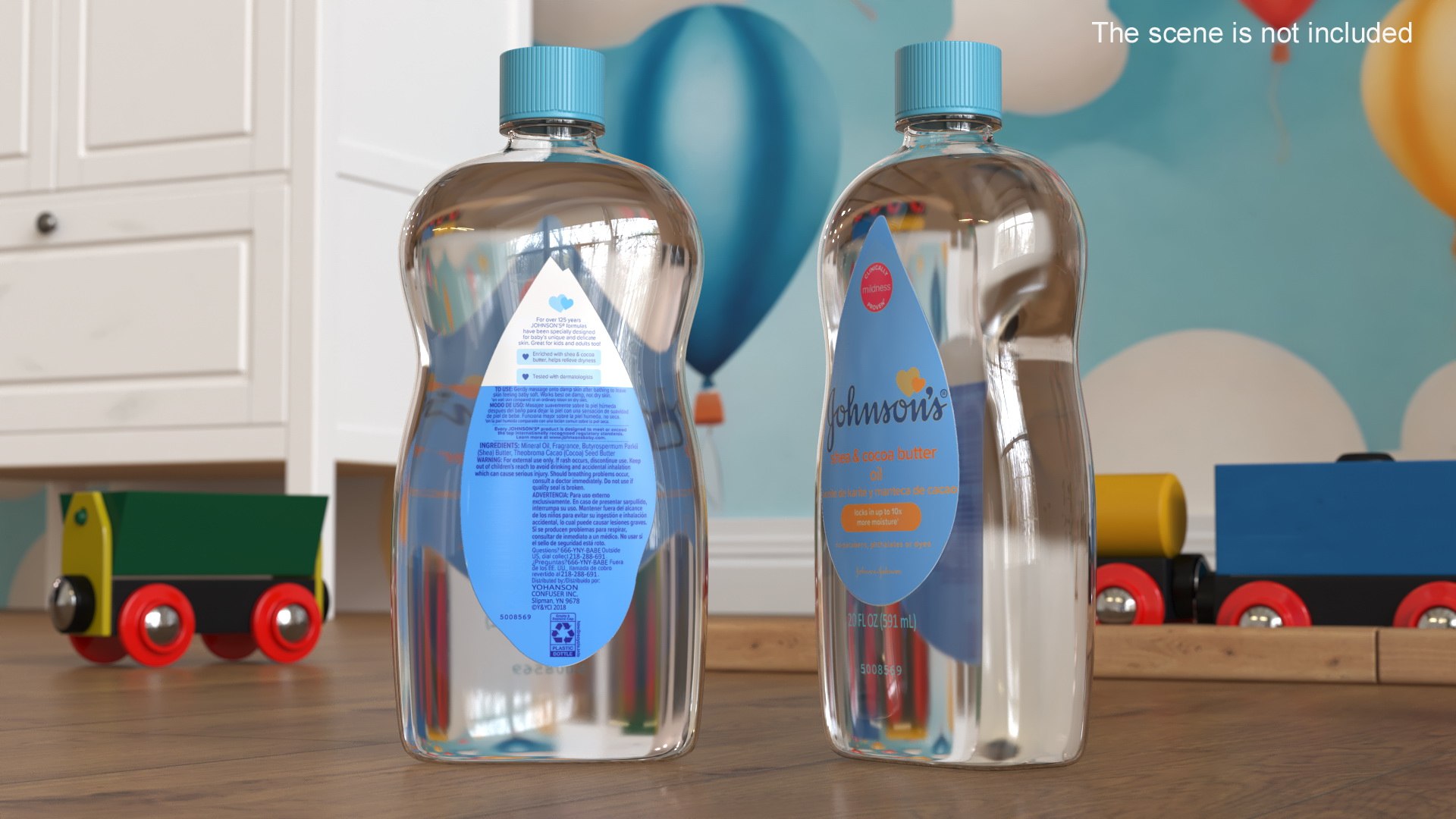 3D Model Johnsons Baby Oil Blue - TurboSquid 2315029