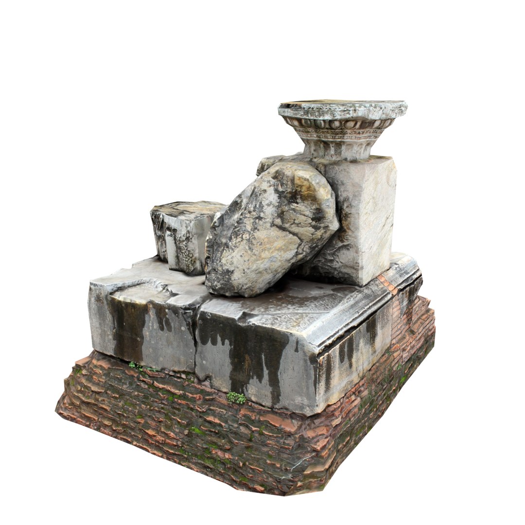 Stone Wrecked Building 3D Model | 1143899 | TurboSquid