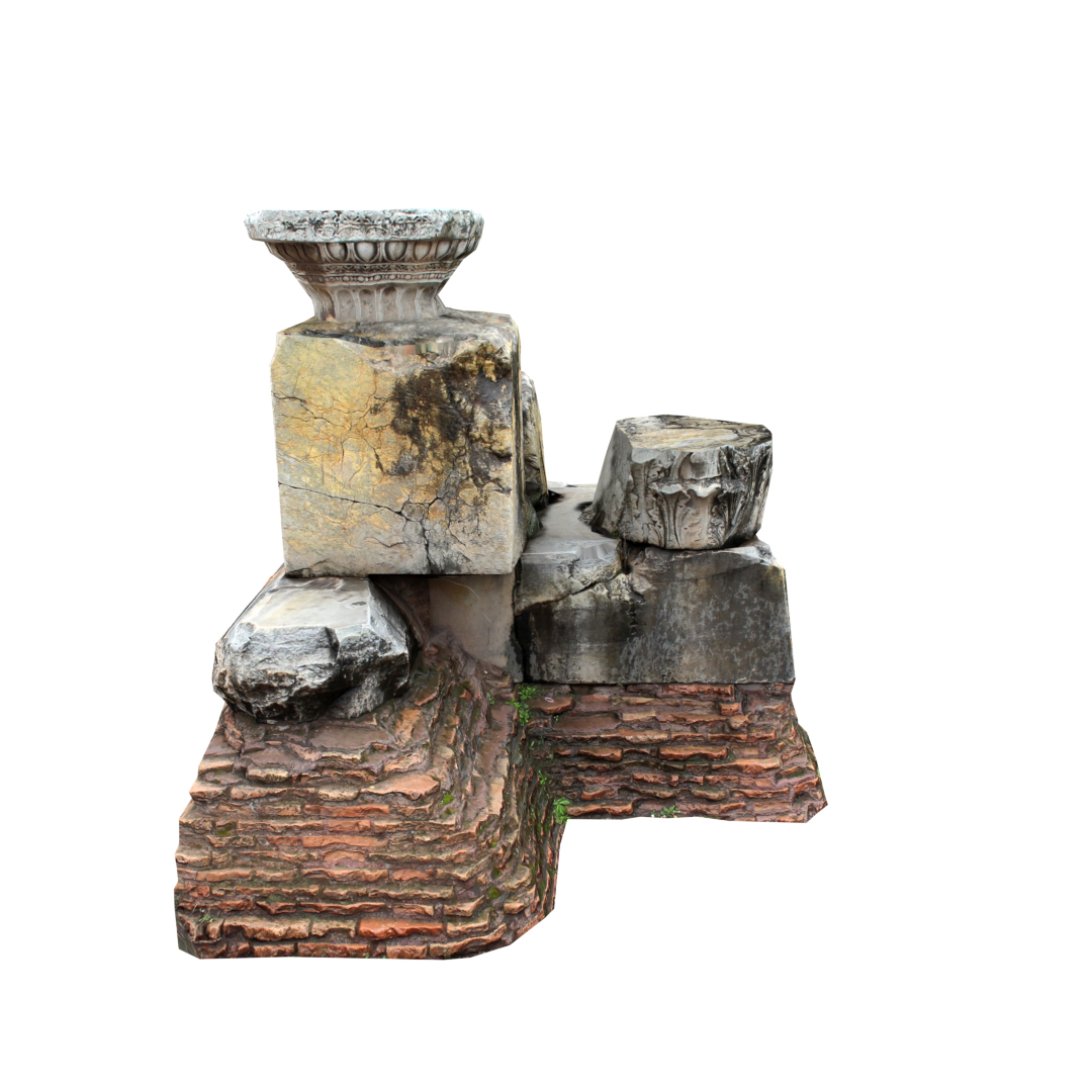 Stone Wrecked Building 3D Model | 1143899 | TurboSquid
