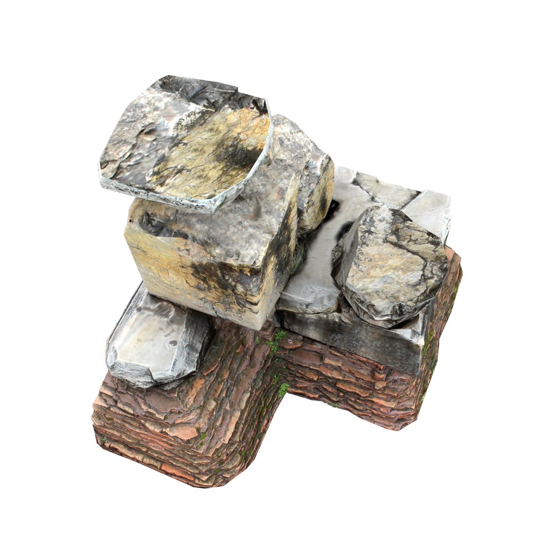 Stone Wrecked Building 3D Model | 1143899 | TurboSquid