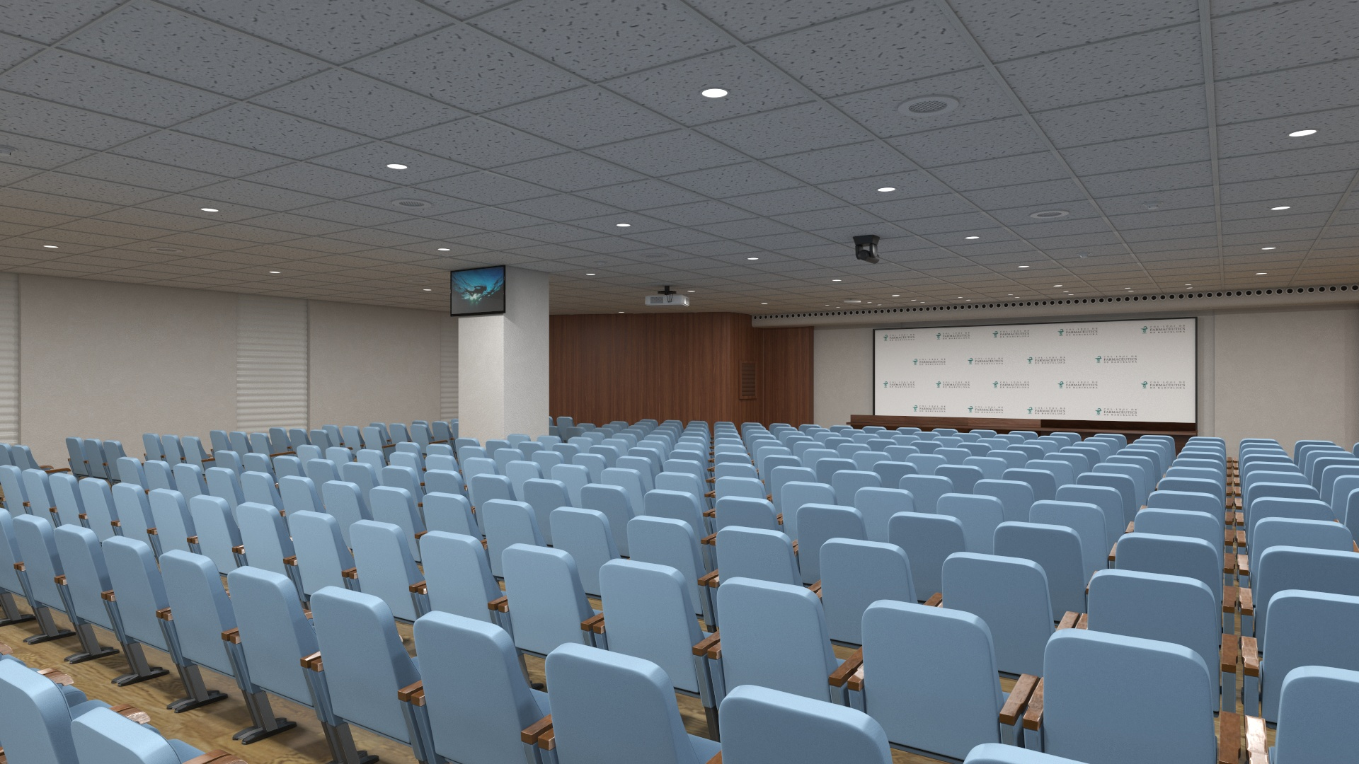 Conference Hall Filling Light 3D Model - TurboSquid 2116191