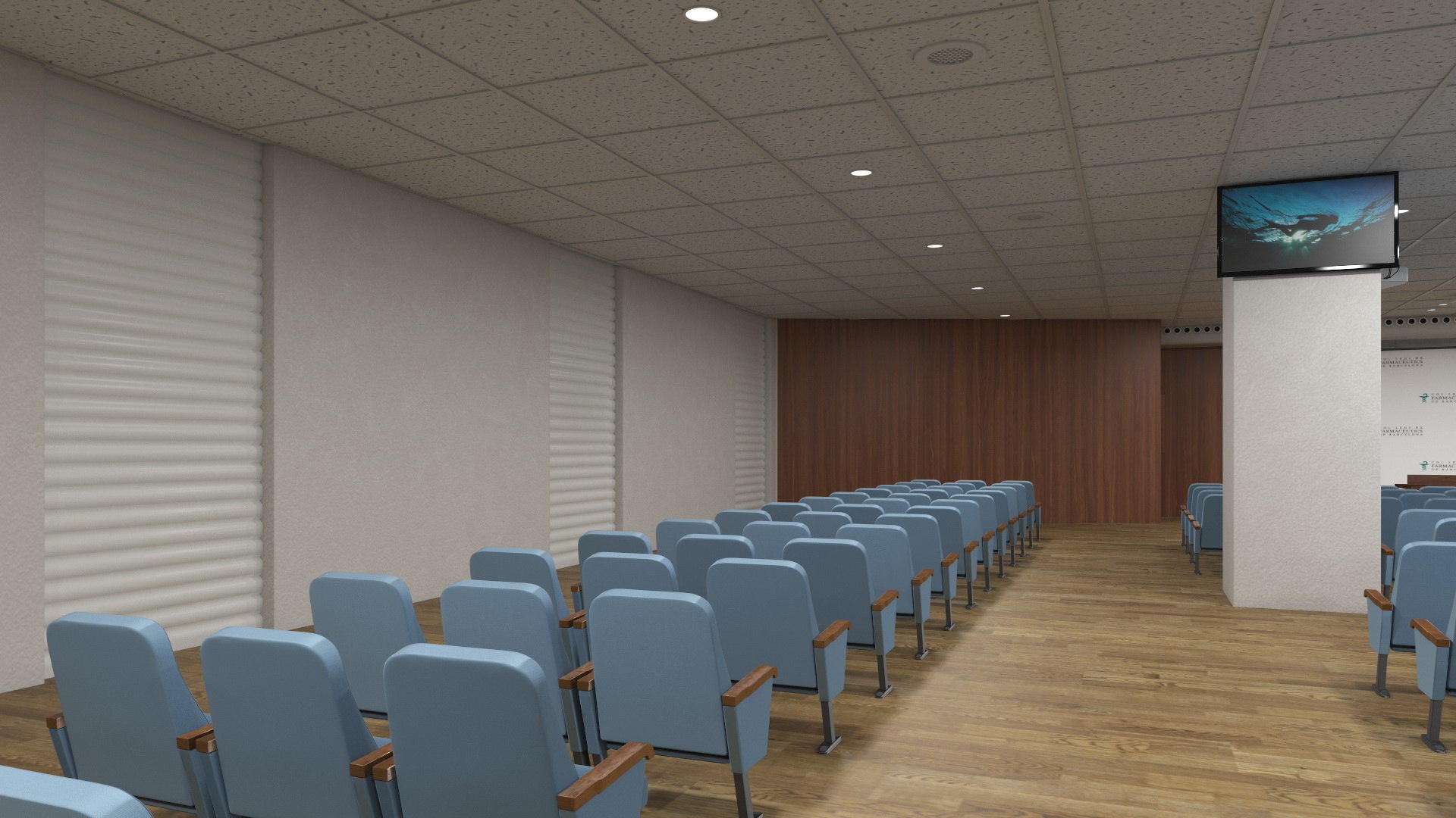 Conference Hall Filling Light 3D Model - TurboSquid 2116191