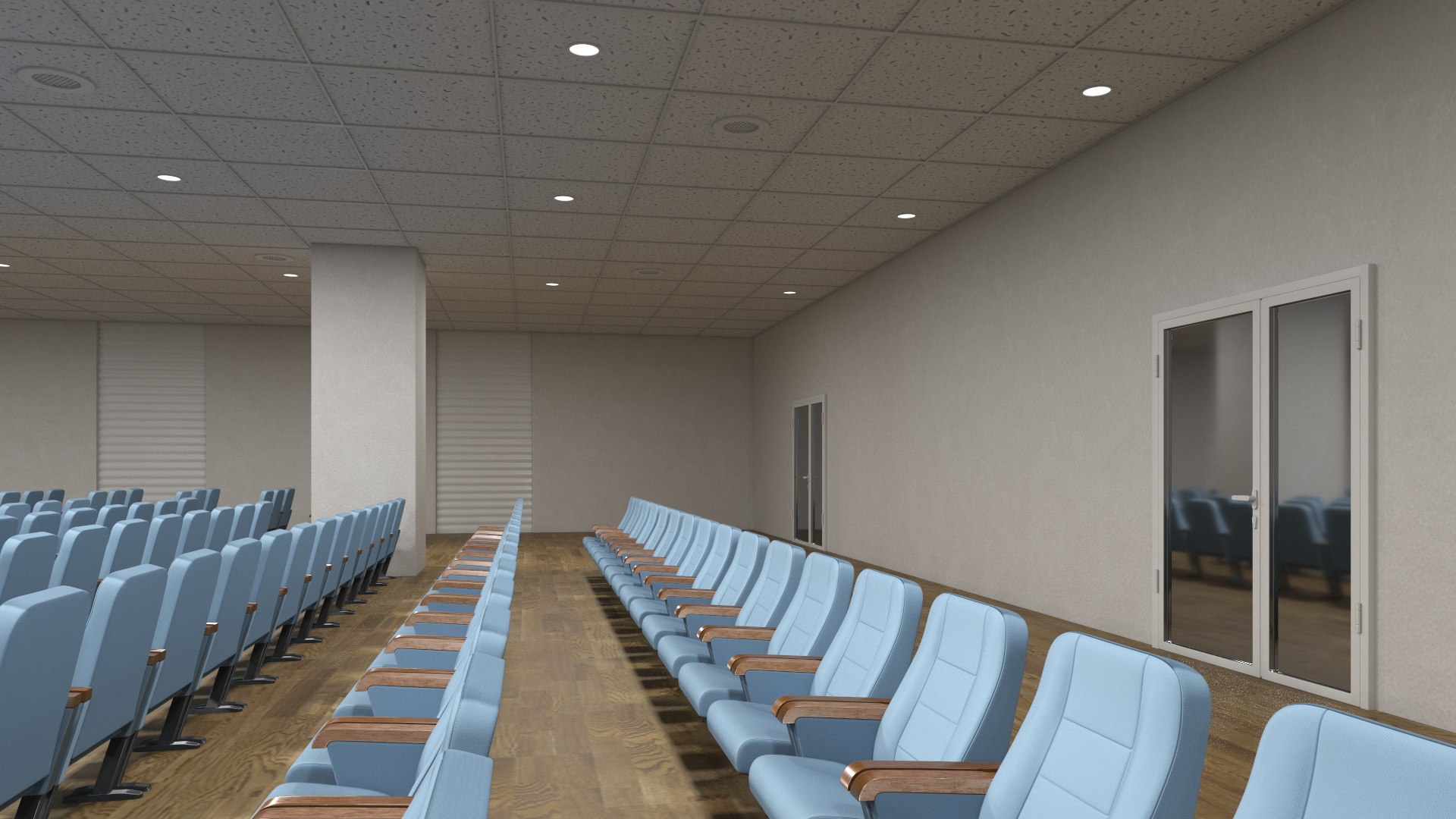 Conference Hall Filling Light 3D Model - TurboSquid 2116191