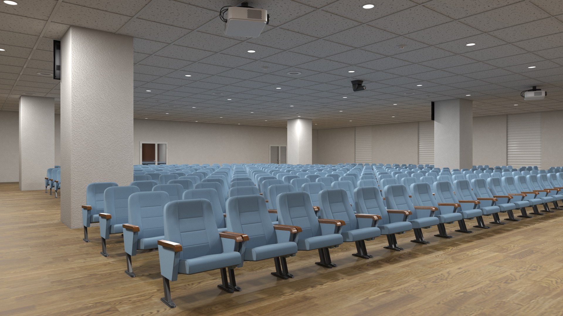 Conference Hall Filling Light 3D Model - TurboSquid 2116191