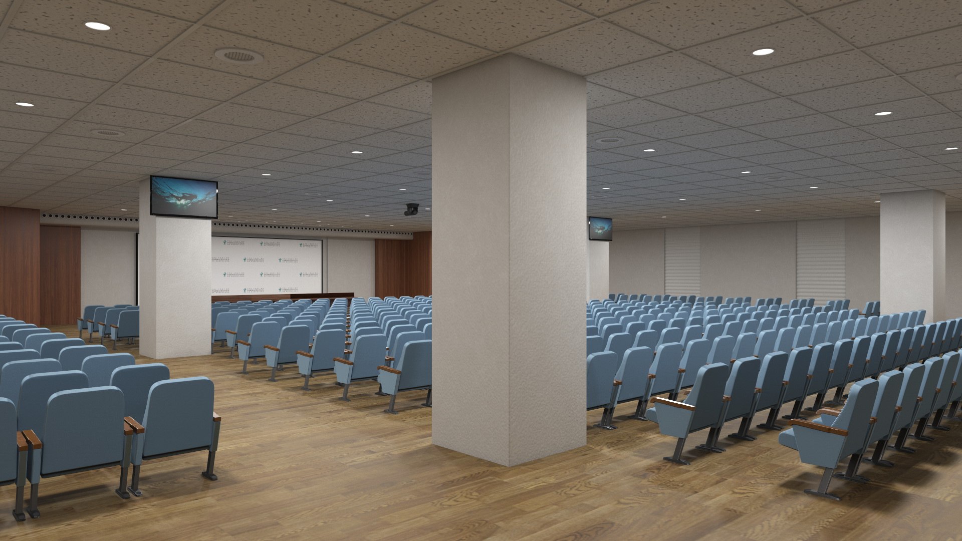Conference Hall Filling Light 3D Model - TurboSquid 2116191