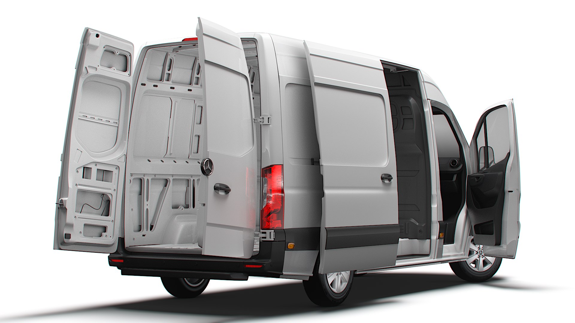 Mercedes Benz Sprinter Panel Van L2H2 RWD HQInterior 2024 3D ...