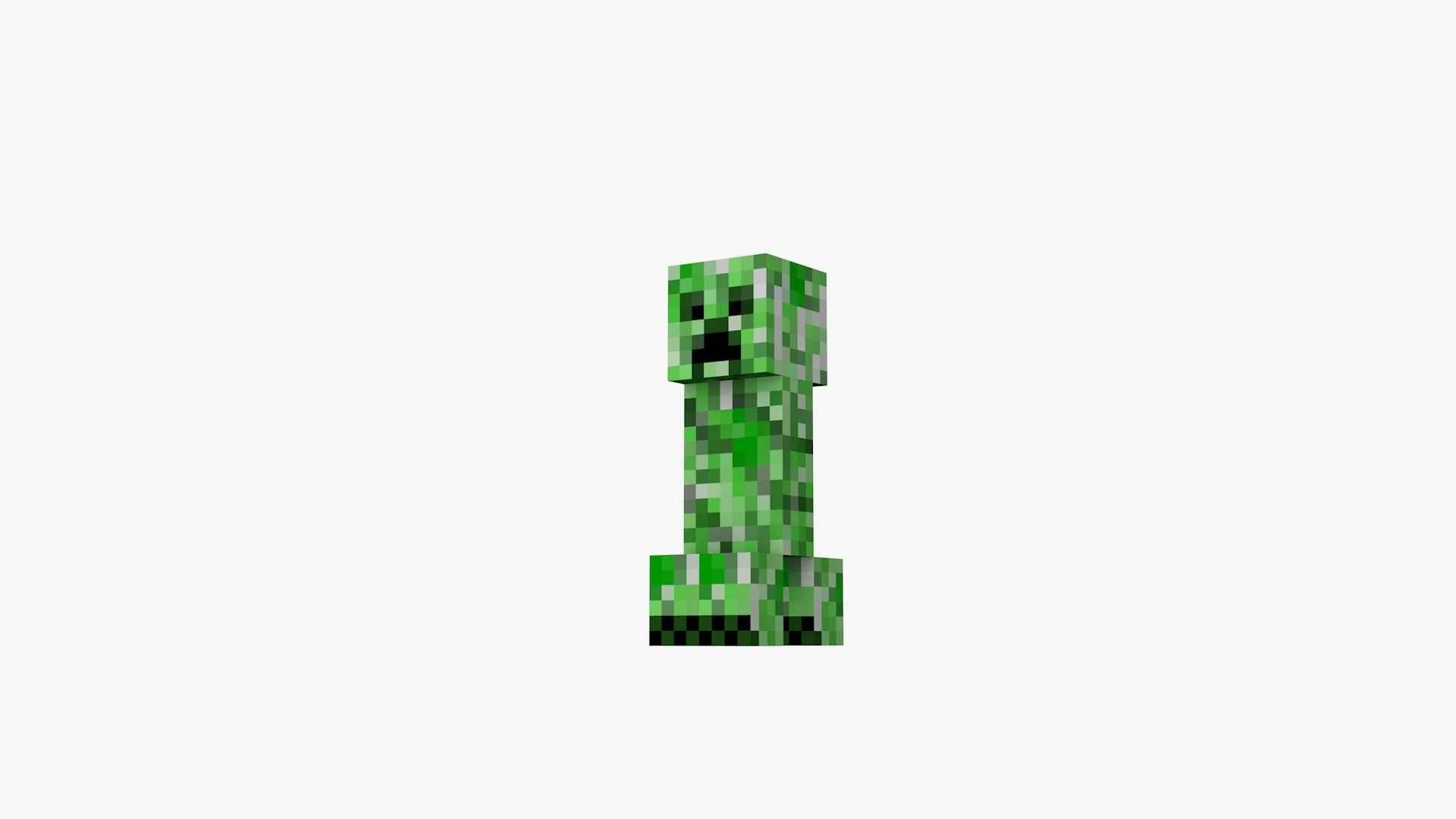 3D Minecraft Creeper Model - TurboSquid 1842652