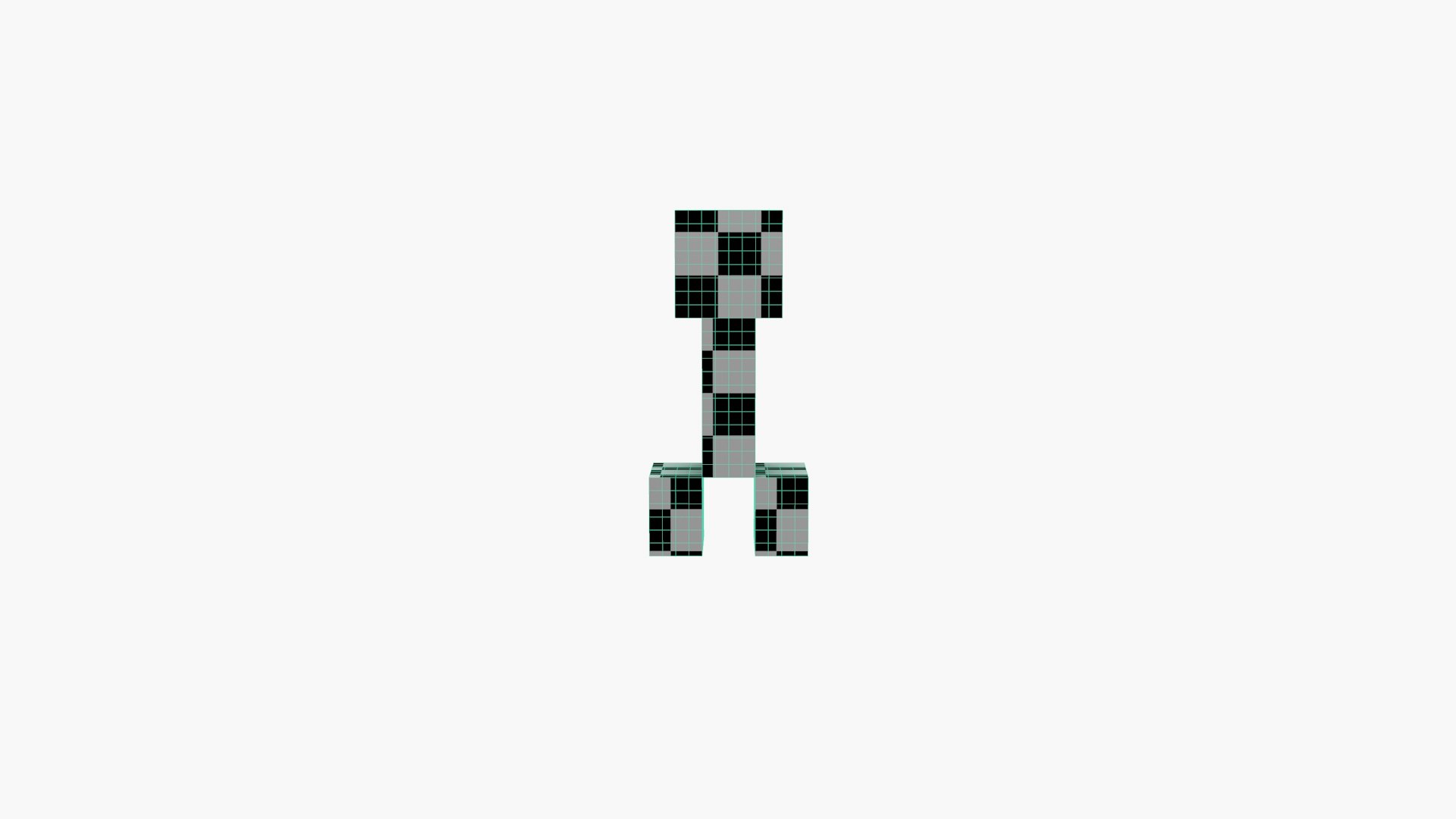 3D Minecraft Creeper Model - TurboSquid 1842652