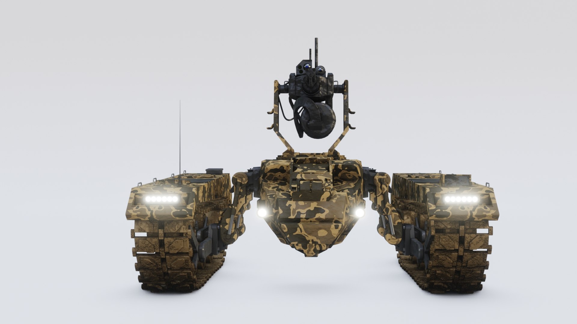 Robot-Tank 3D Model - TurboSquid 2106953