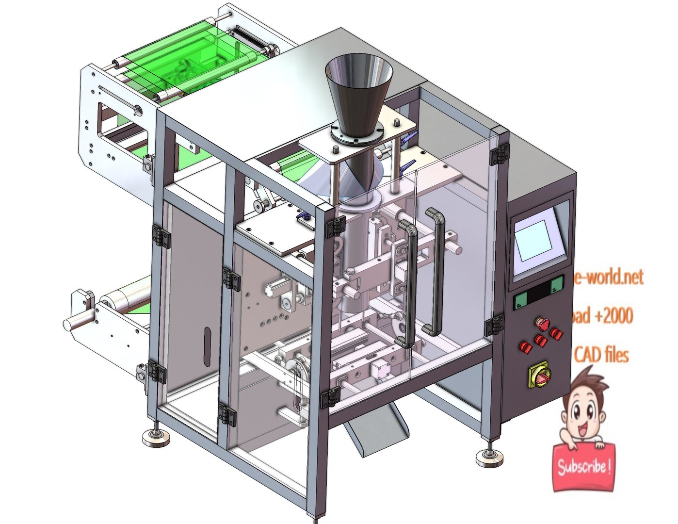 3D packing machine MZ - TurboSquid 2104492