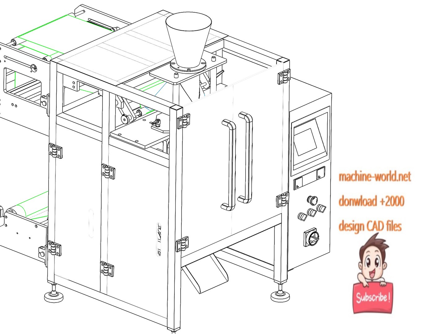 3D packing machine MZ - TurboSquid 2104492