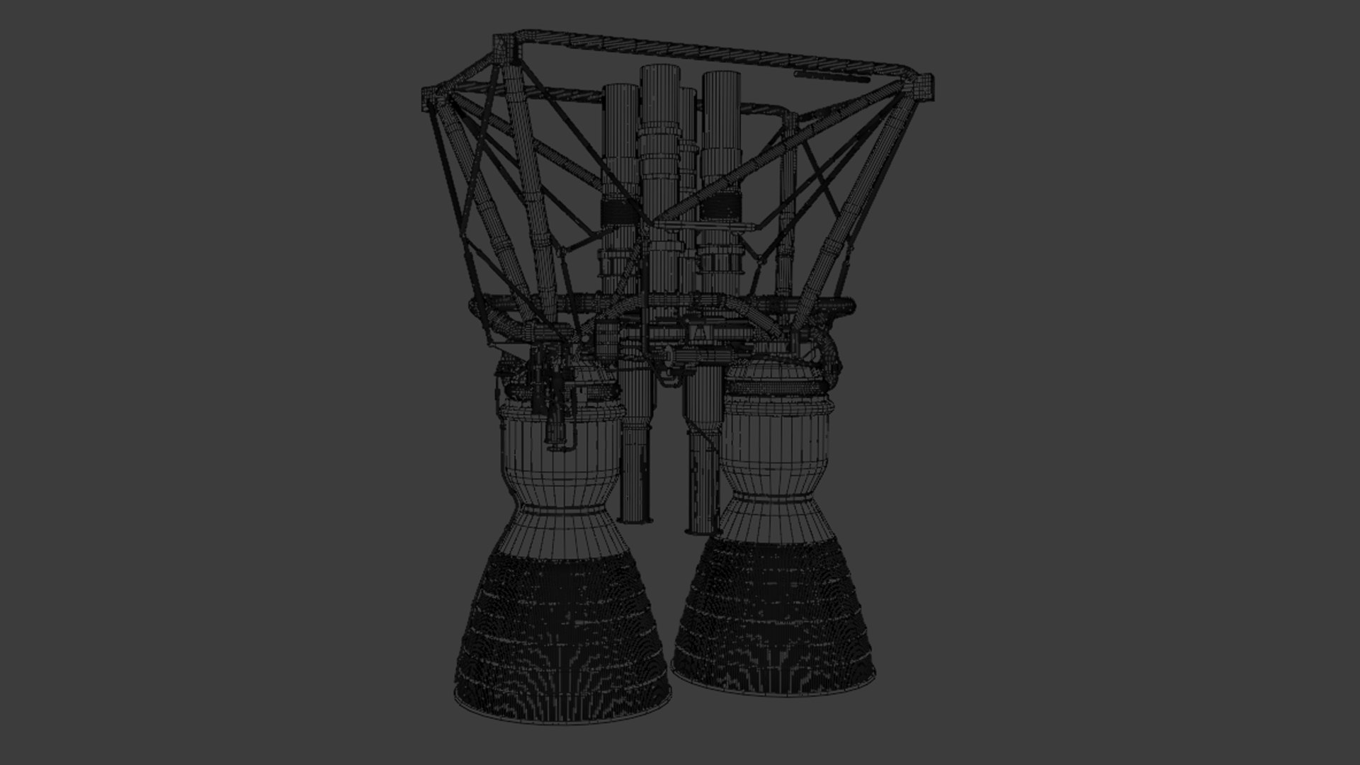 3D Lr-87 Rocket Engine Titan - TurboSquid 1641142