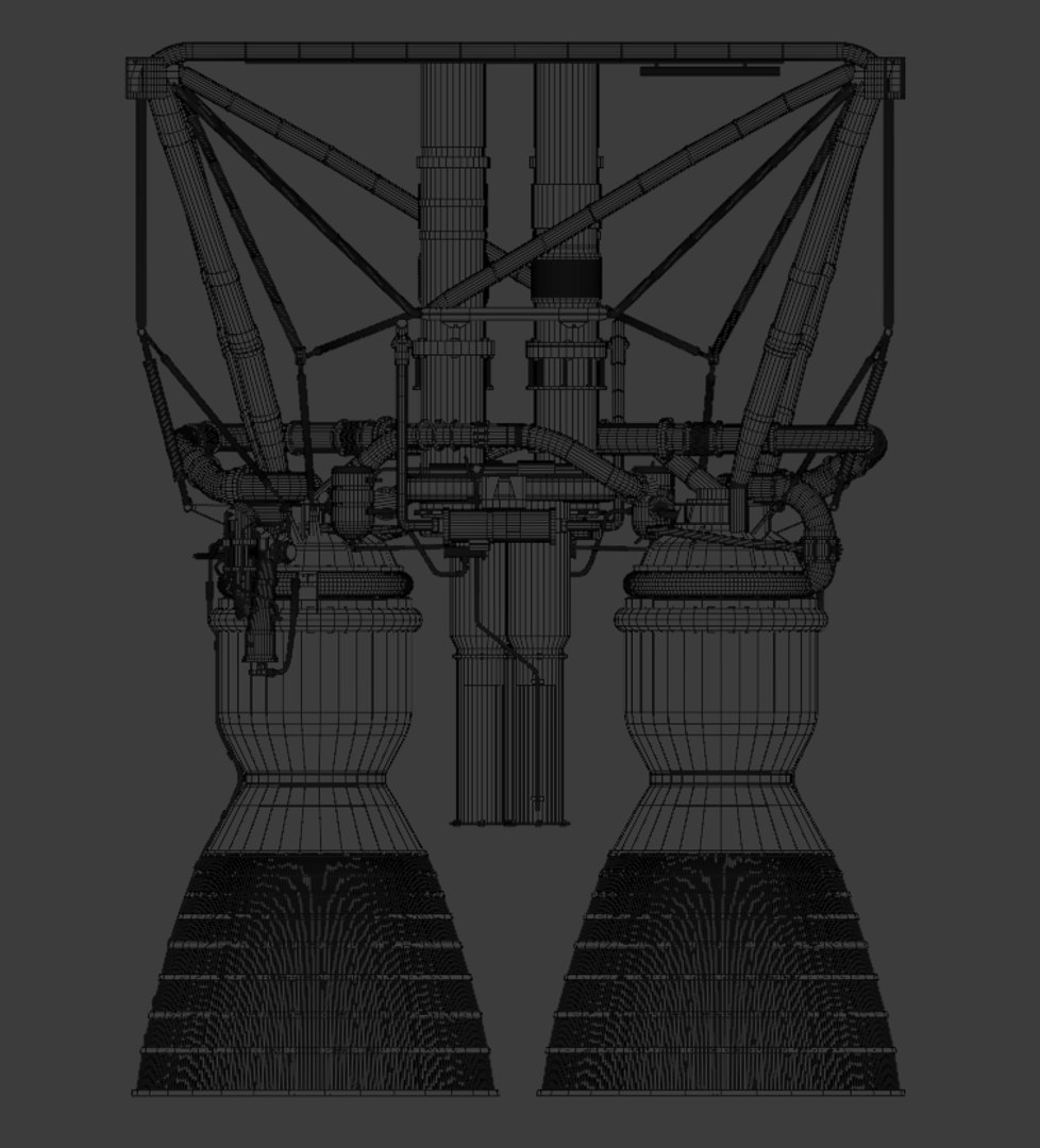 3D Lr-87 Rocket Engine Titan - TurboSquid 1641142