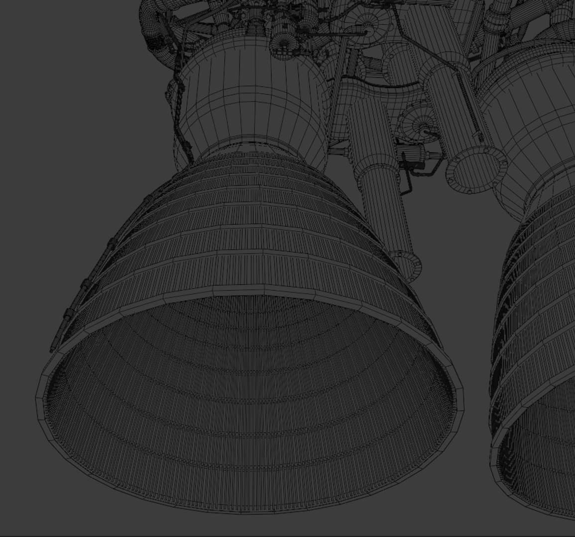 3D Lr-87 Rocket Engine Titan - TurboSquid 1641142