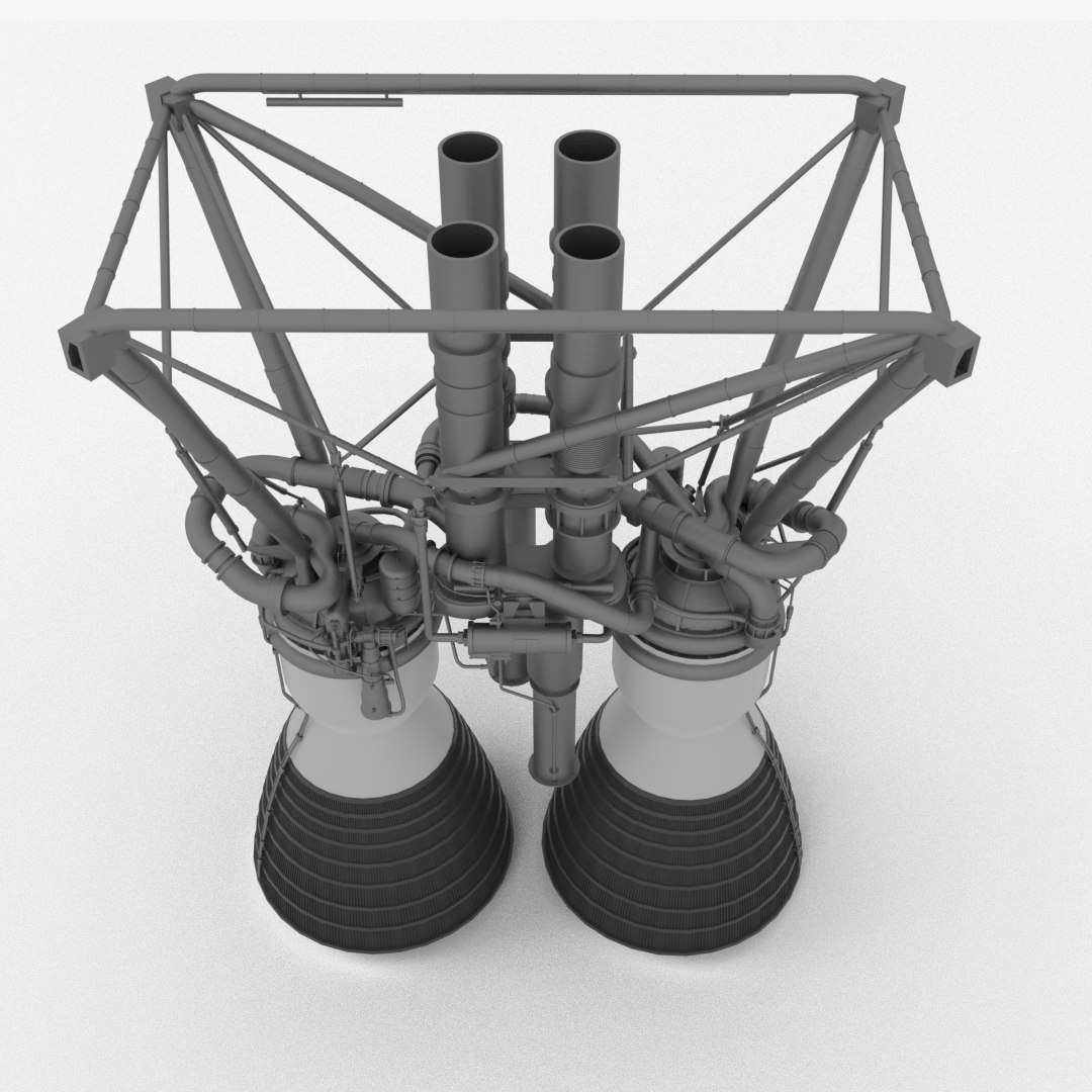 3D Lr-87 Rocket Engine Titan - TurboSquid 1641142
