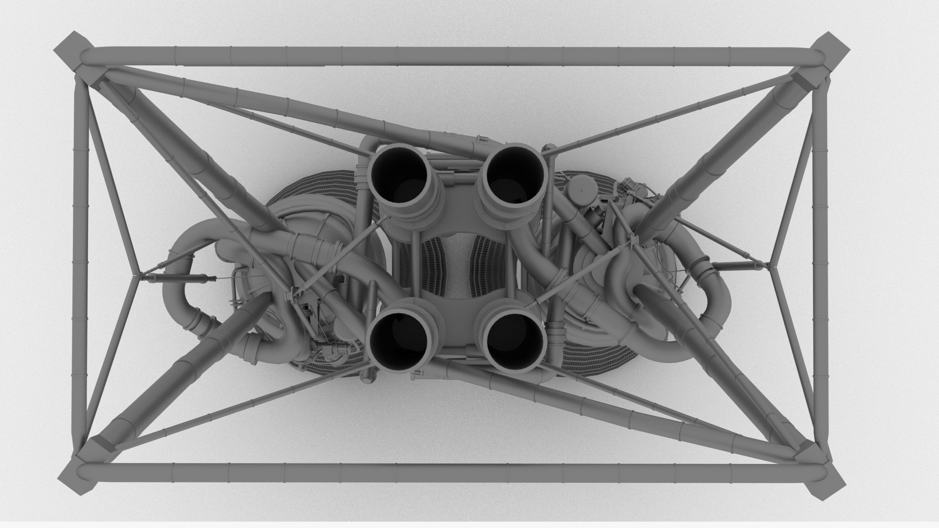 3D Lr-87 Rocket Engine Titan - TurboSquid 1641142