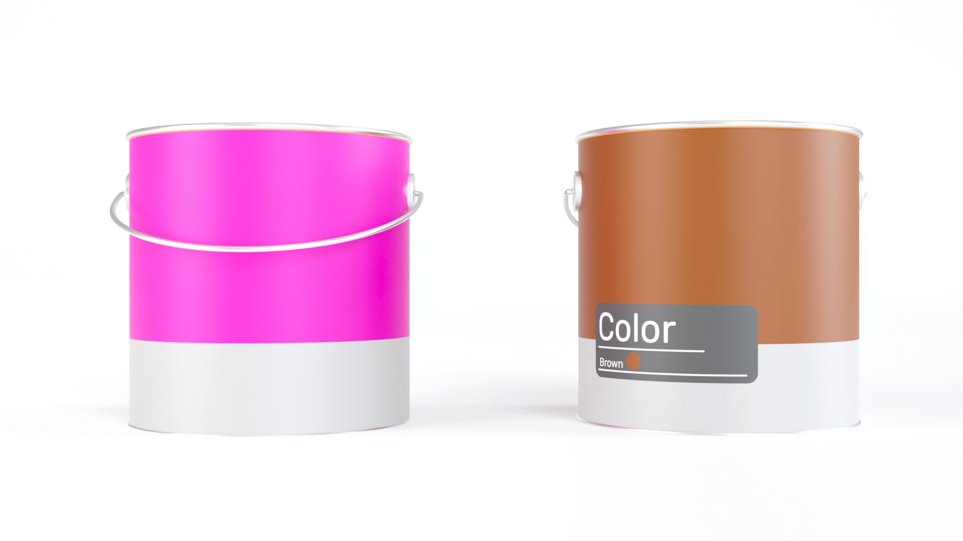 Paint Bucket Colors 3D Model - TurboSquid 2082508