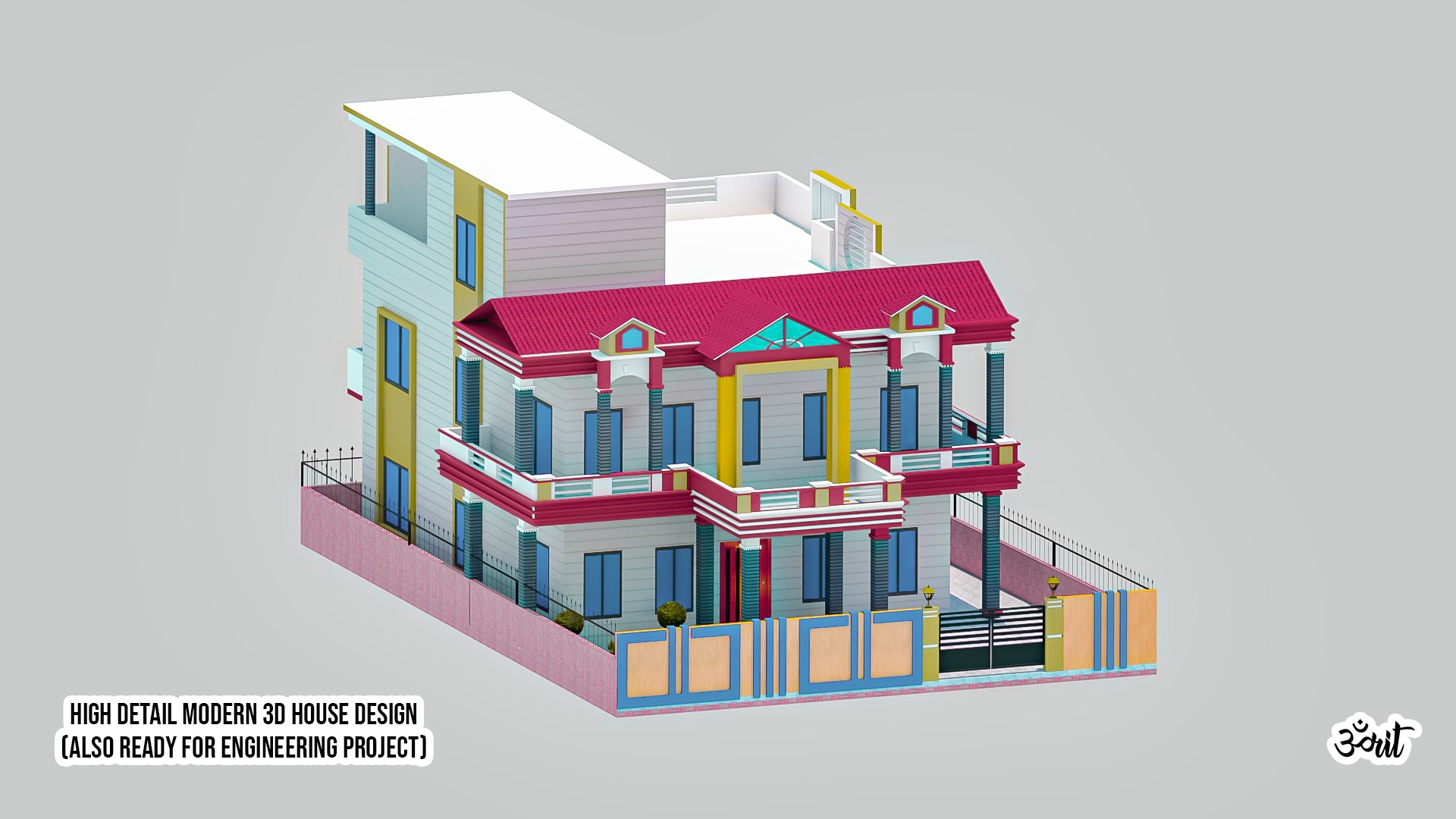 Modern 3D House - High Detail Design model - TurboSquid 1804196