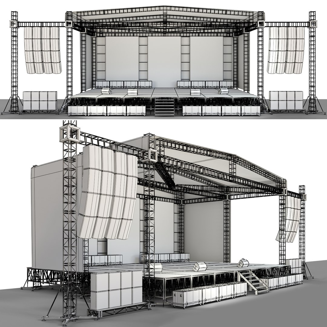 Concert Scene 3D Model - TurboSquid 1275341