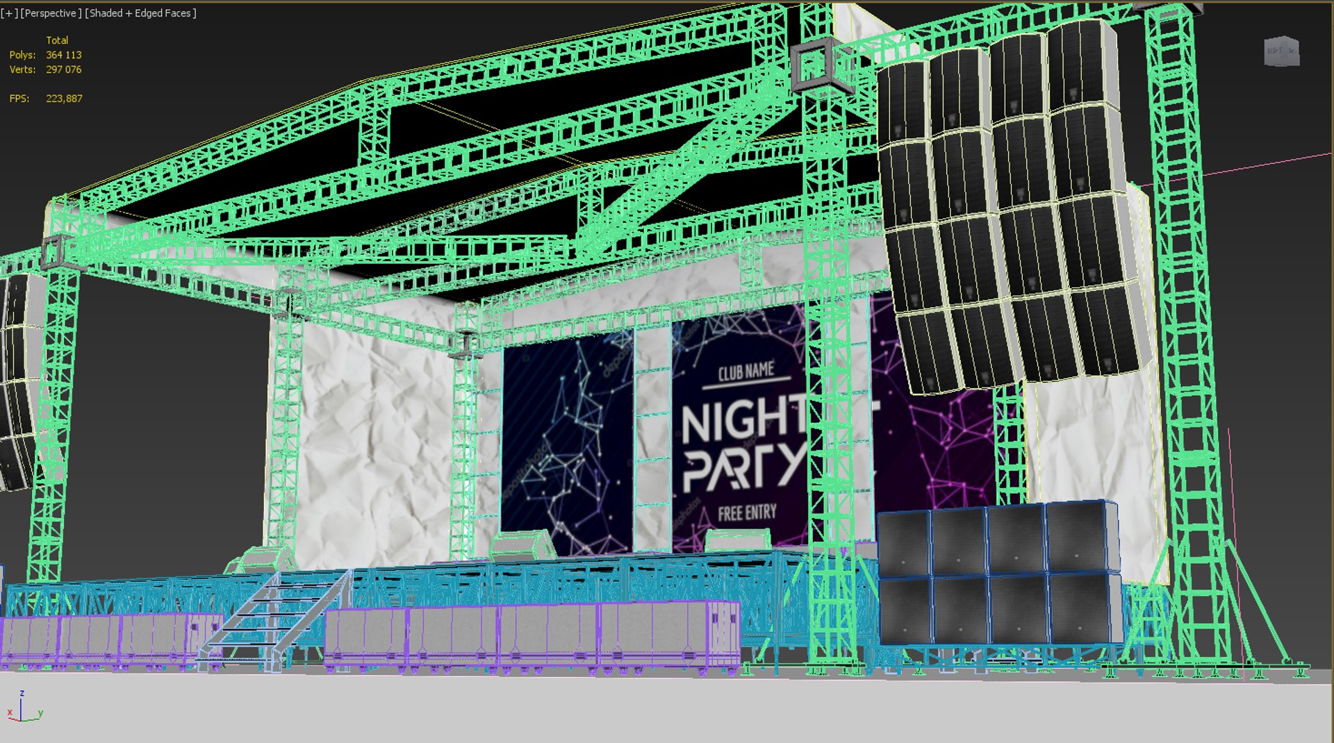 Concert Scene 3D Model - TurboSquid 1275341