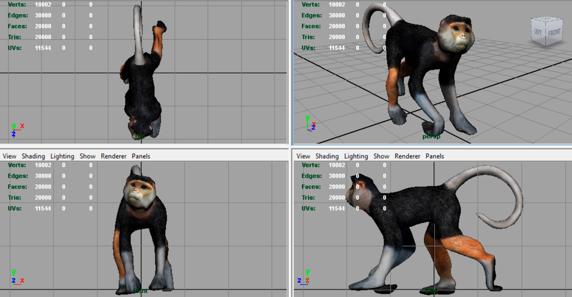 Monkey 3D Model - TurboSquid 1205229