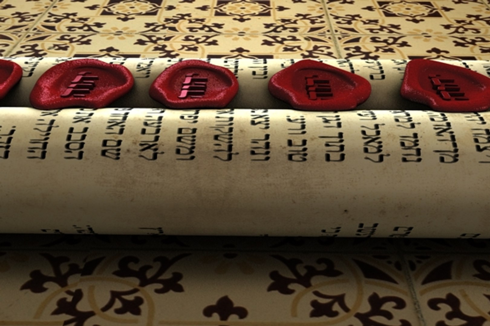 Sealed Scroll Seven 3d 3ds