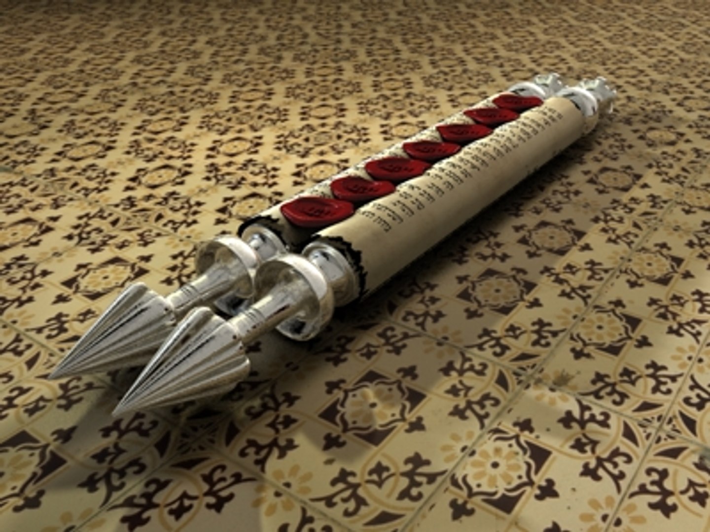 Sealed Scroll Seven 3d 3ds