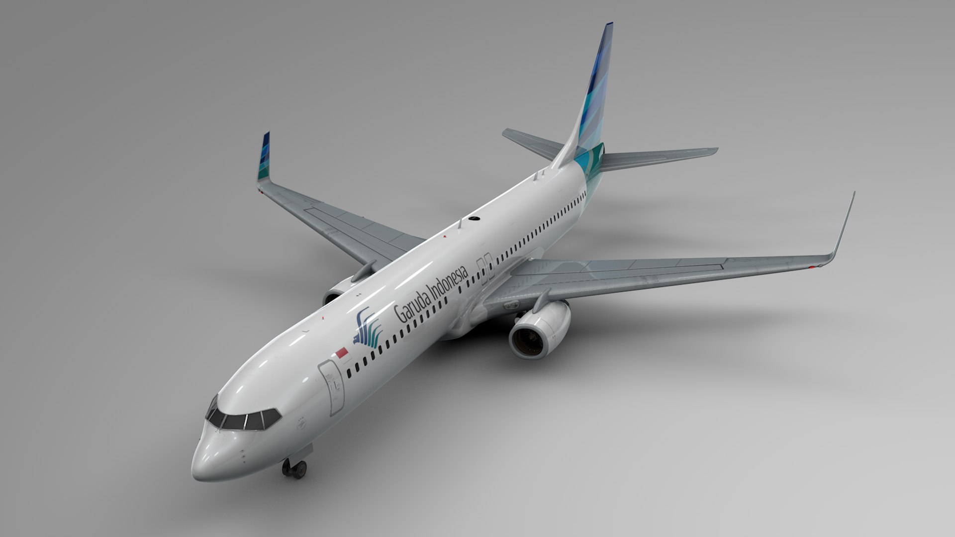 3D Model Garuda Indonesia Boeing 737-800 - TurboSquid 1479346