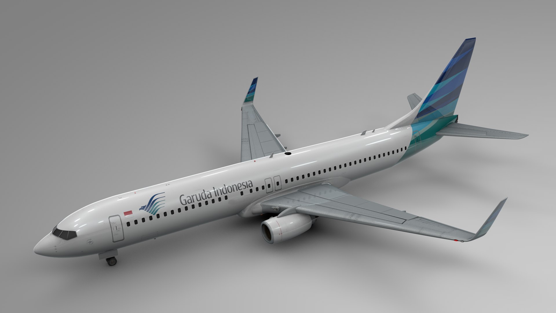 3D Model Garuda Indonesia Boeing 737-800 - TurboSquid 1479346