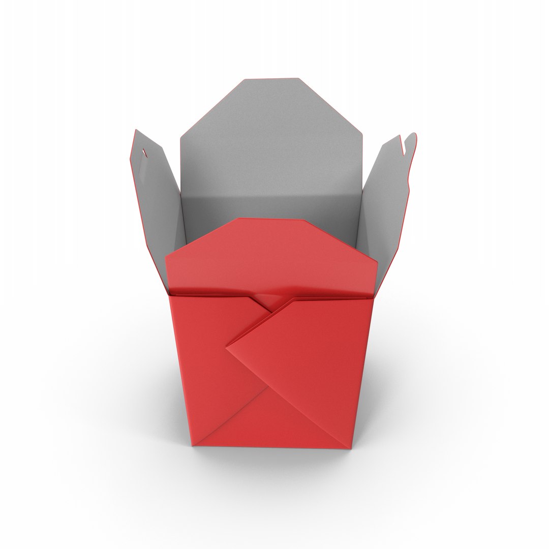 Red Food Box 3D - TurboSquid 2066657