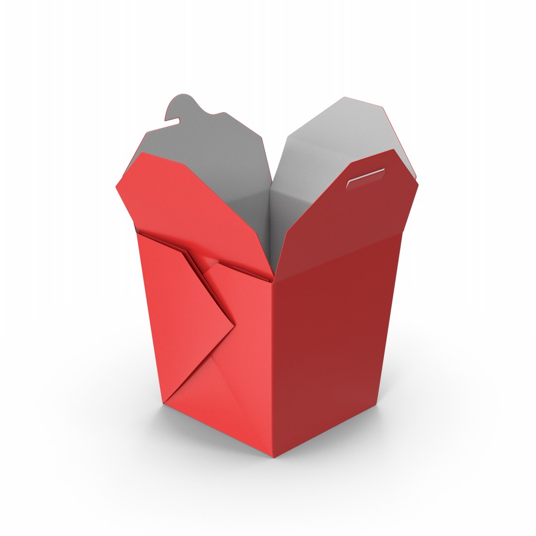 Red Food Box 3D - TurboSquid 2066657