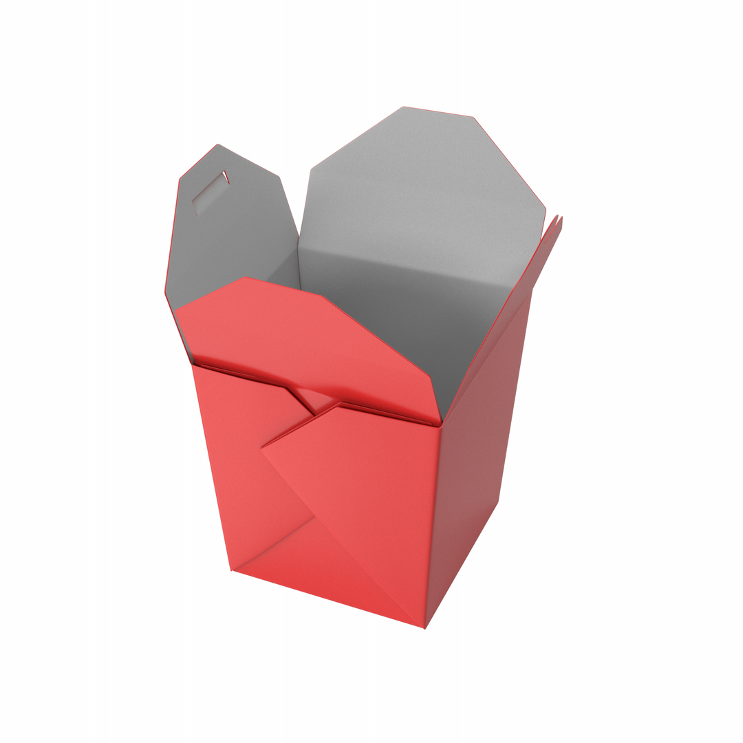 Red Food Box 3D - TurboSquid 2066657