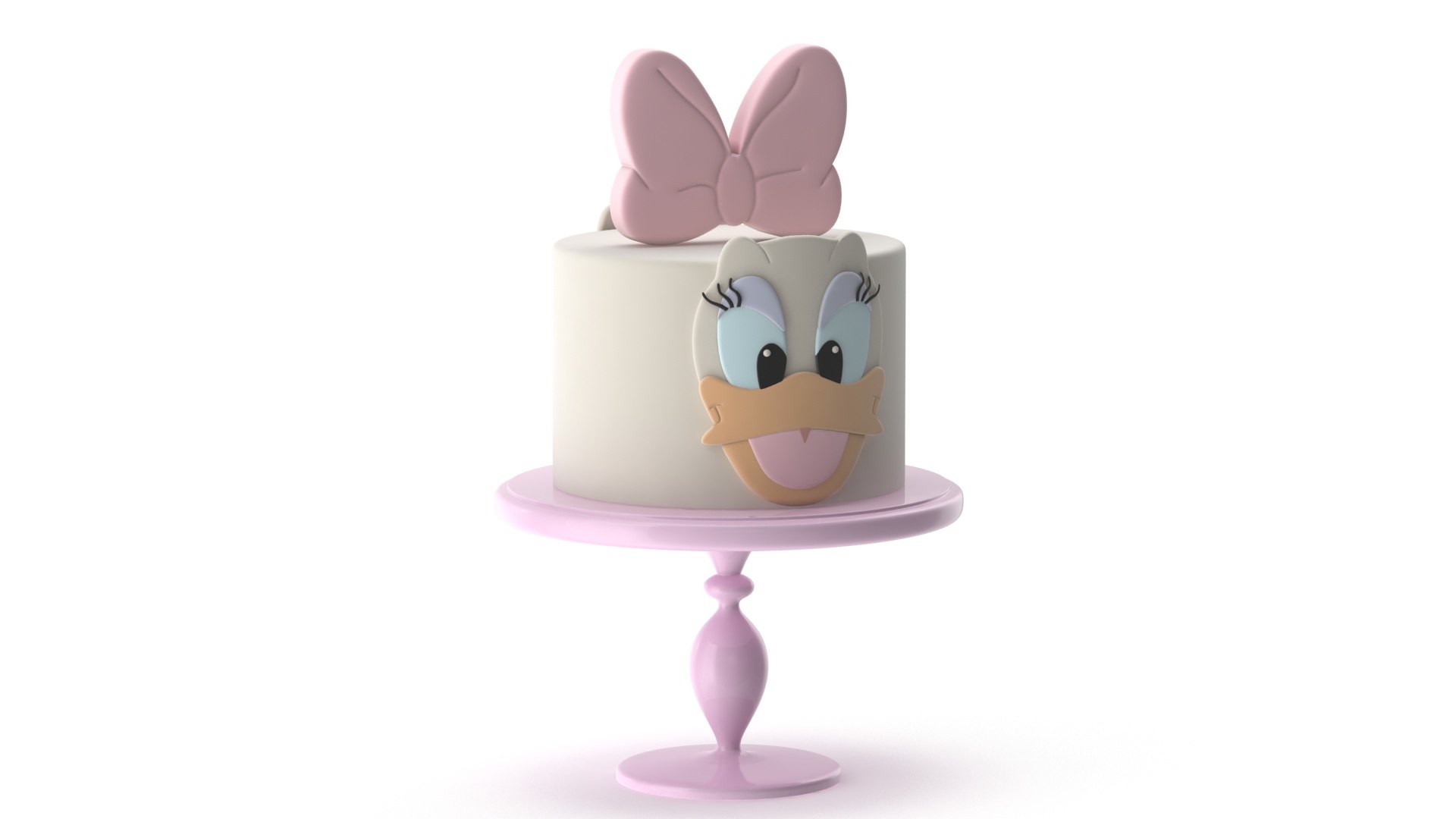 3D Daisy Duck Cake Model - TurboSquid 1812922