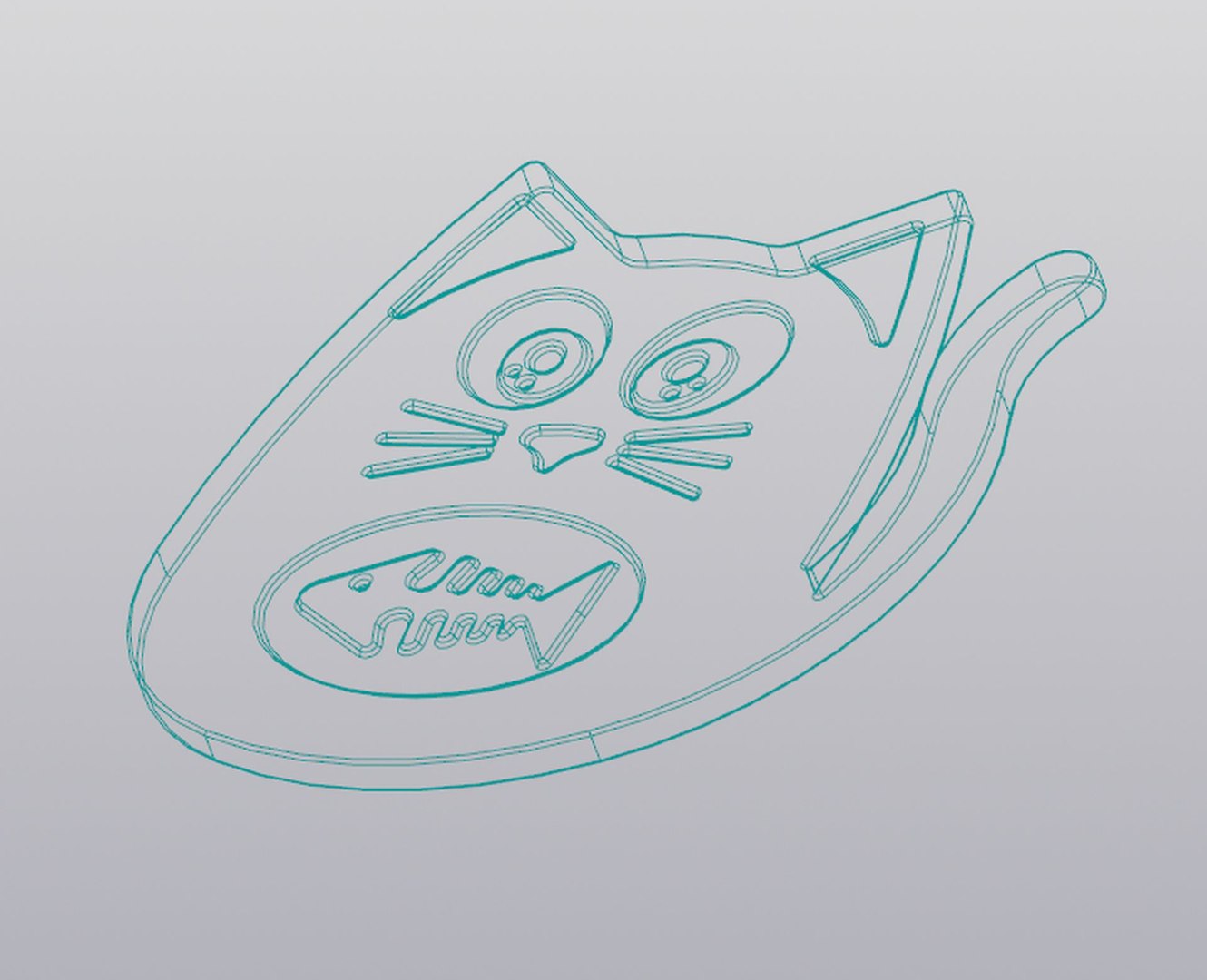 3D Cup Coaster Cat Model - TurboSquid 2014368