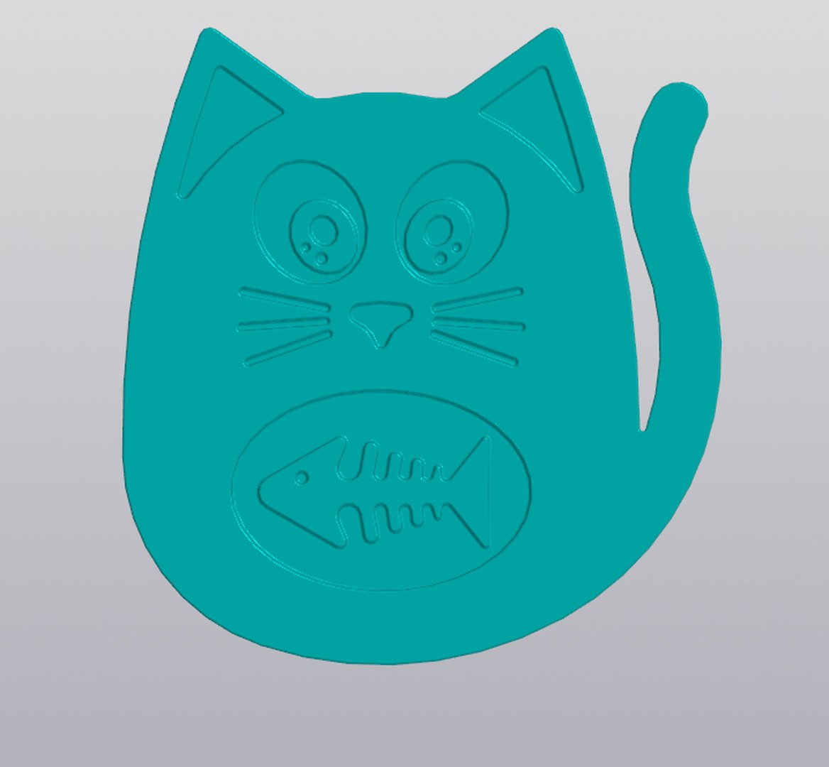 3D Cup Coaster Cat Model - TurboSquid 2014368