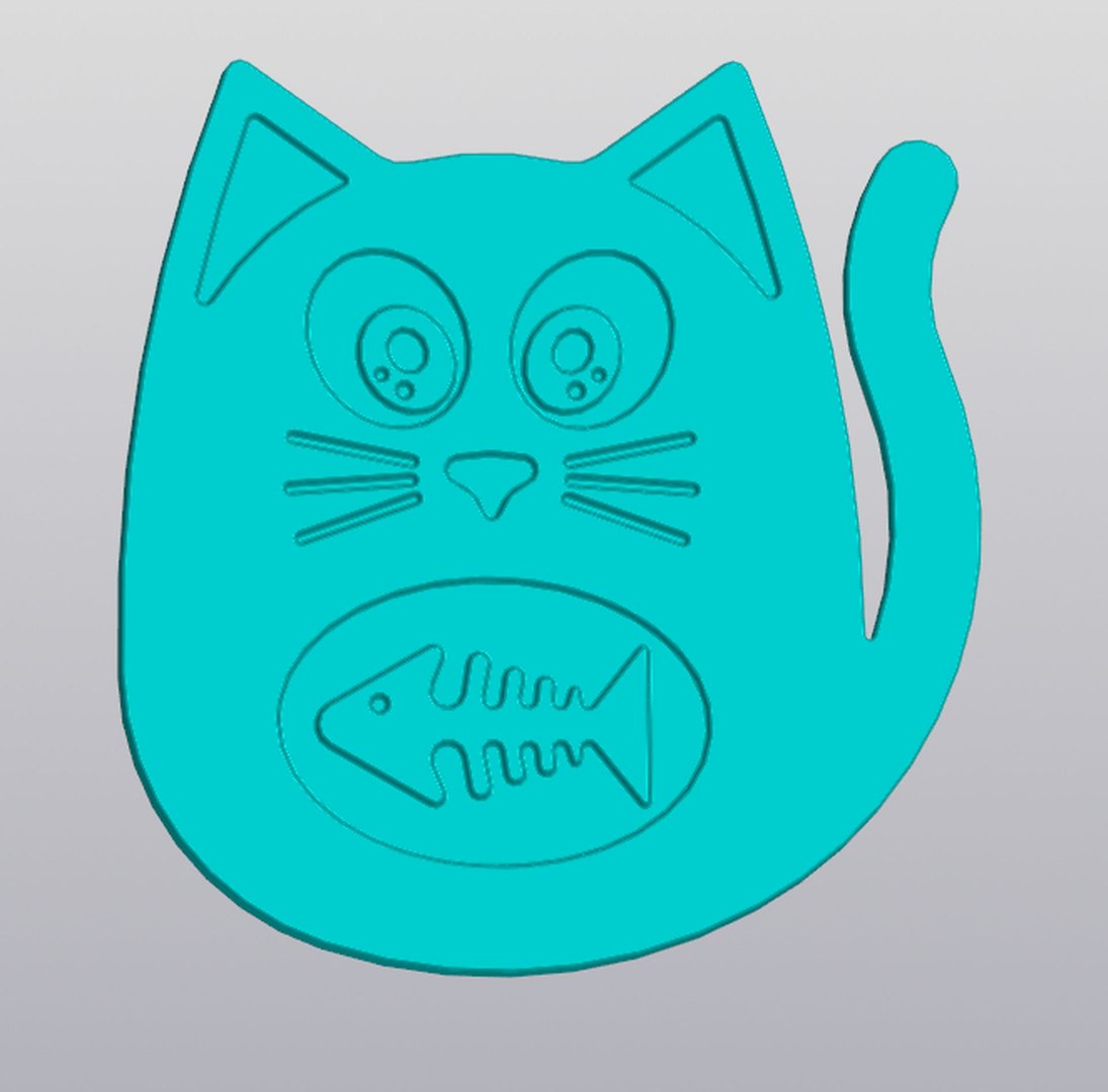 3D Cup Coaster Cat Model - TurboSquid 2014368