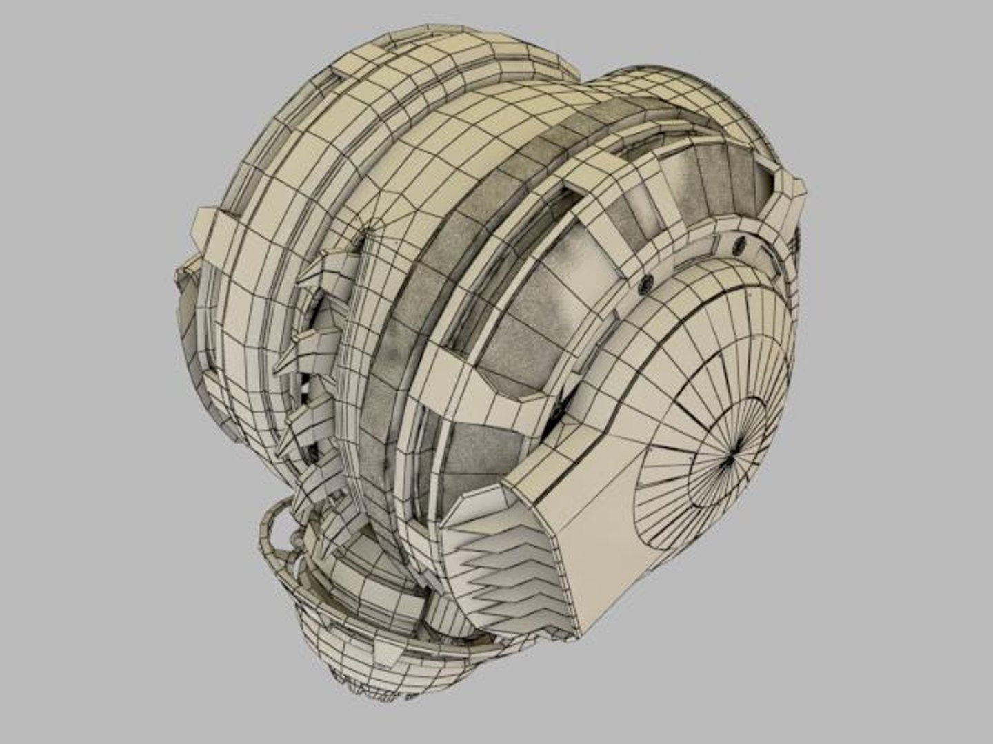 3d model drone eye